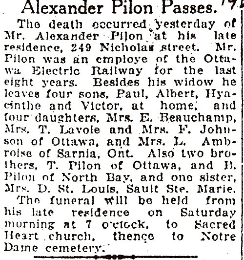 Nécrolies du Ottawa Citizen